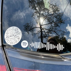 Custom Spotify Song Code Vinyl Decal Song Code Sticker | Etsy