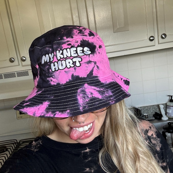 I'm on A Sidequest - Embroidered Tie Dye Bucket Hat - Rave Accessories ...