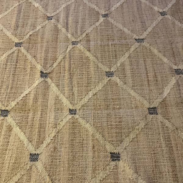 Diamond Jute Rug, Natural Jute Area Rug, Jute Runner Rug, Textured Boho ...