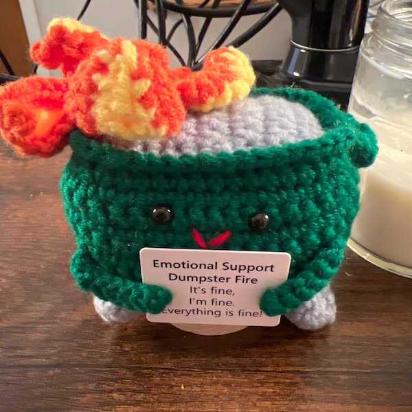 Handmade Crochet Emotional Support Frog and Sunflower Plant-emotional ...