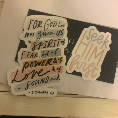 Faith Stickers Christian Stickers Religious Decals About Jesus, God ...