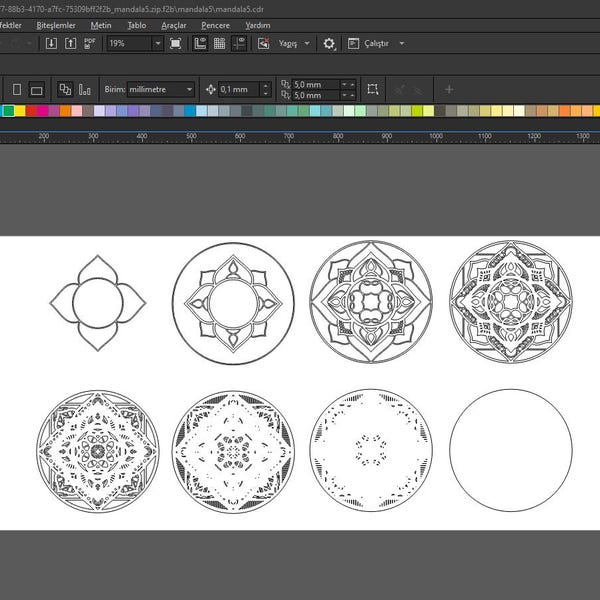 Intricate Multi-layered Mandala Dxf, Svg, Pdf Digital Download - Etsy