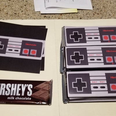 Printable Nintendo NES Controller Hershey's Chocolate Bar Wrapper Video ...