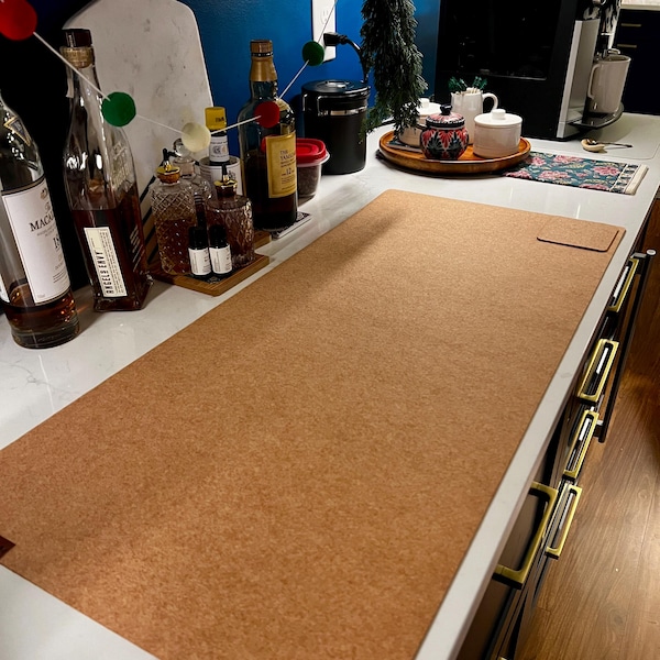 Felt Desk Pad, Custom Felt Desk Mat, Office Desk Accessories, Large ...