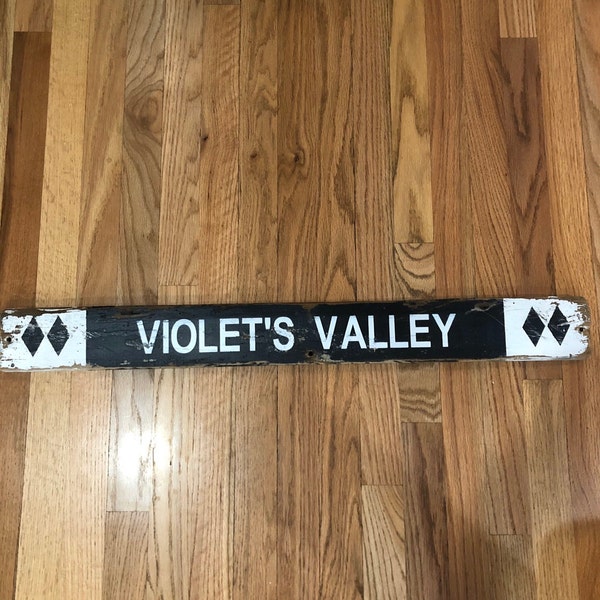 Custom Ski Trail Signs, Skiing Distressed Wood Sign. Personalized ...