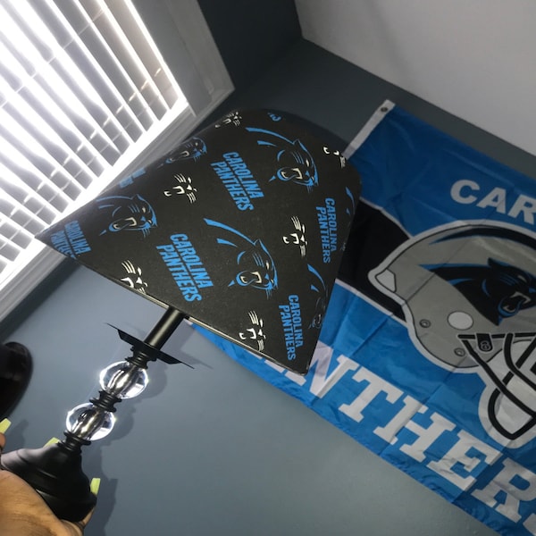 Carolina Panthers Lamp Shade. NFL. Shades Are 9.5 X 5 X 7 Tall - Etsy