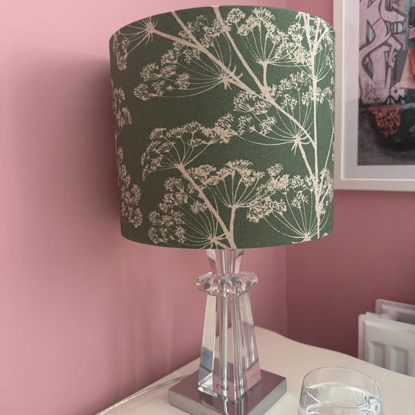 Seascape Lampshade, Coastal Lamp Shade, Applique, Fringed Artisan Shade ...