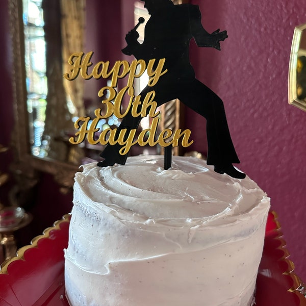 Elvis Personalized Custom Cake Topper - Etsy