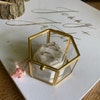 Geometric Glass Jewelry Box With Velvet Ring Box Option - Etsy