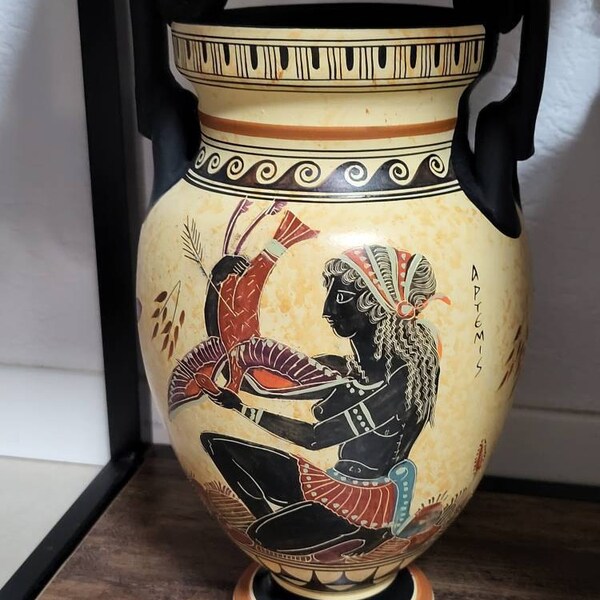 Odysseus & Sirens Stamnos Vase Ancient Greek Ceramic Pottery Museum ...