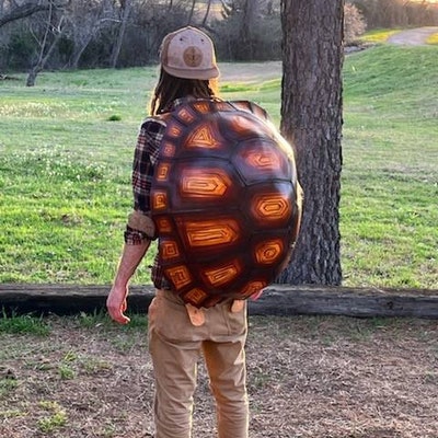 Genuine Leather Handmade Turtle Backpack. - Etsy