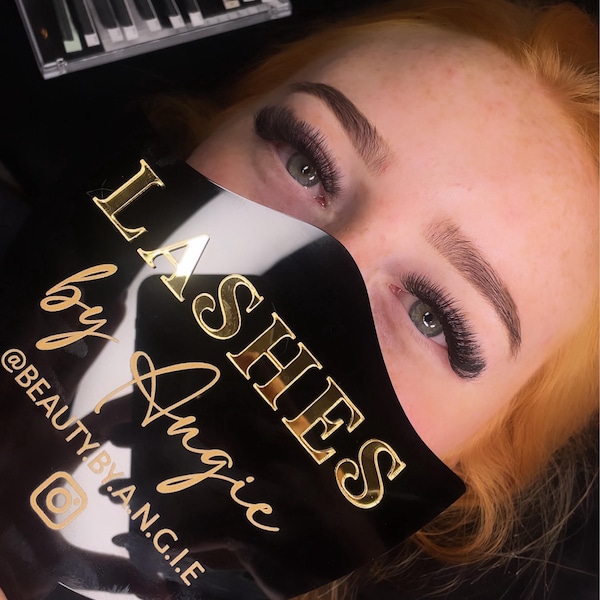 Personalised Eyelash Technician Prop | Handheld Mirror Social Media ...