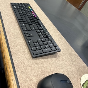 Felt Desk Mat Green, Custom Size Desk Pad Green, Felt Extended Mouse ...