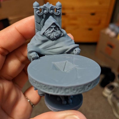 Wizard Pondering Orb Meme Figure D&D Resin 28mm 32mm 54mm Miniature ...
