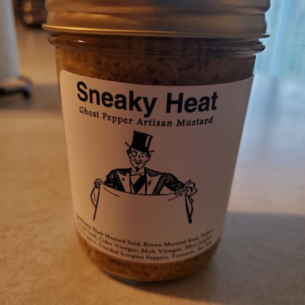 Sneaky Heat - Ghost Pepper Artisan Mustard - Gourmet Small Batch ...