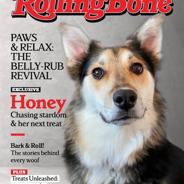 Custom Pet Magazine Cover | Digital or Framed | for Dogs and Cats ...