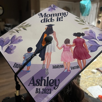 Custom Mommy Did It Graduation Cap Topper, Personalized Cap Decoration ...