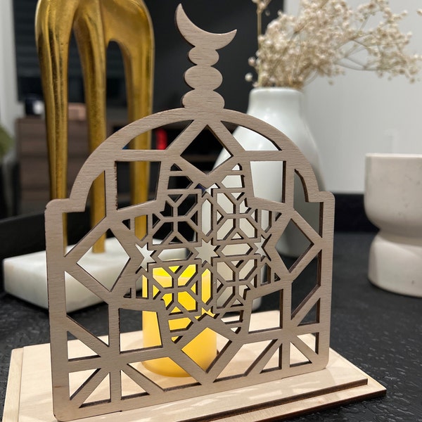 Mosque Design Centrepiece | Three-piece Set | Islamic Decor | White ...