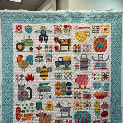 Woodland Animals Continuous Line, Edge to Edge Pantograph for Quilting ...