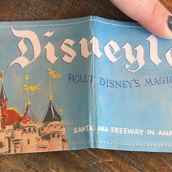 The Original Disneyland Map Wallet - Etsy