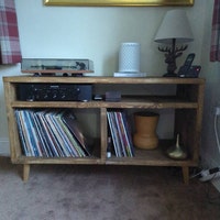 Medium Record Player Table on Castors Vinyl Record Storage - Etsy Canada