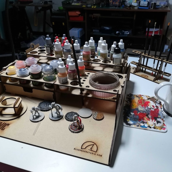 Modular Paint Organizer Citadel Paint Bottle Holder Snap-in 3d Printed ...
