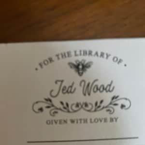 Personalized Bookplate Stickers With Books, Set of 8 Custom for the ...