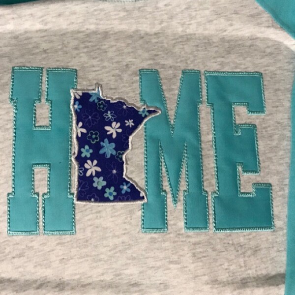 SALE** 9 Sizes Minnesota State Appliqué Embroidery Machine Embroidery ...