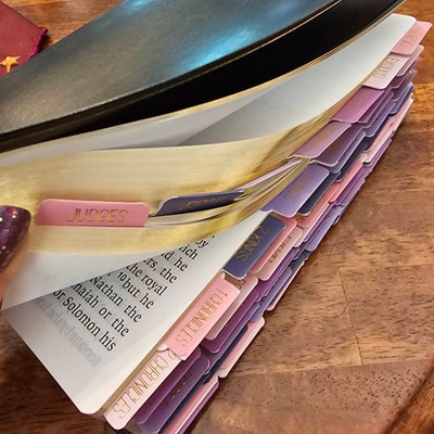 Bible Tabs Neutral Copper Matte-coated Sticker Tabs Bible Tabs for Men ...