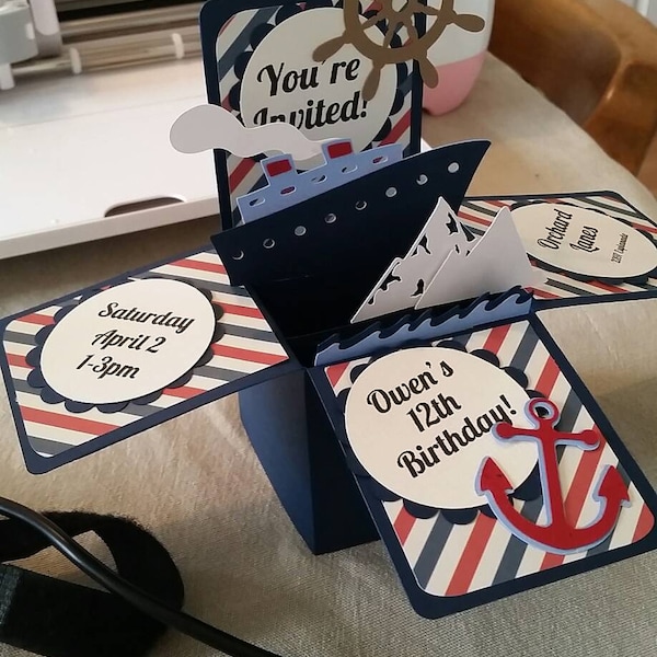 Pop-up Box Card SVG Cutting Template Only - Etsy