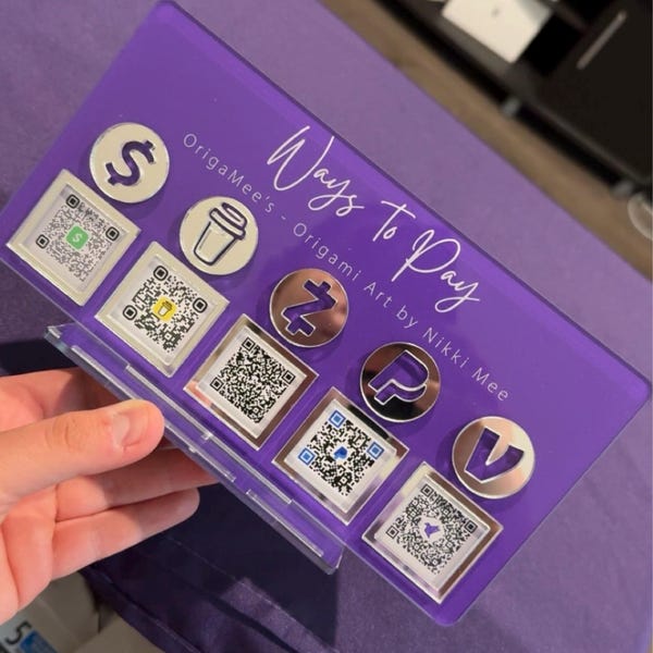 Double Wood Social Media Sign / QR Code Sign - Etsy