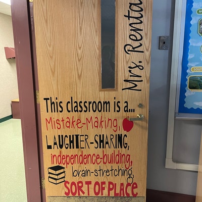 Classroom Door Vinyl Wall Decal Sticker, School Classroom Library Decal ...
