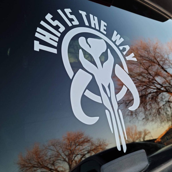 Mandalorian Logo This is the Way Vinyl Cut Decal - Etsy