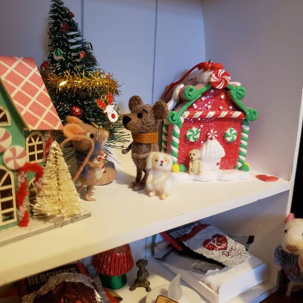 Extreme Micro Teddy Bear Blue Miniature Teddy OOAK Micro Teddy Bear 1,8 ...