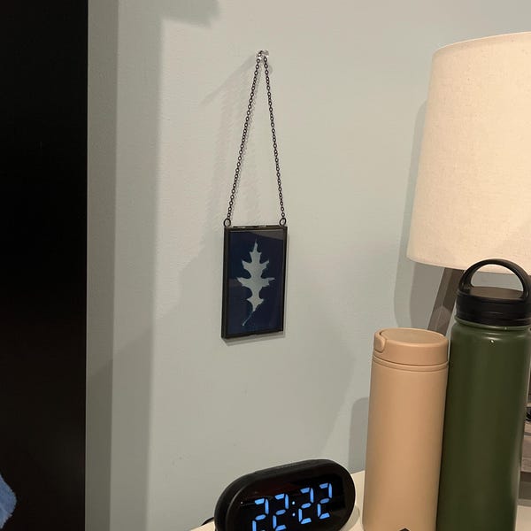 Red Maple 03 Cyanotype Ornament / Wall Hanging , 3"x3" - Botanical ...