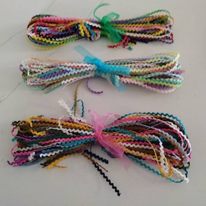 Rick Rack, 400 Bulk Yards, 16 Spools of Ric Rac, 3/8ths Inch, 25 Yards ...