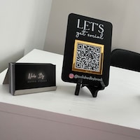 Mini QR Code Display Sign - Etsy