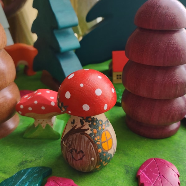 Magical Toadstool Fairy House - Home Decor Collectible - Etsy