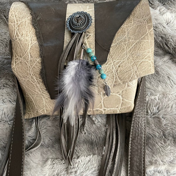 Custom Purse Dangle, Bag Charm, Feather Dangle for Your Purse, Hand Bag ...