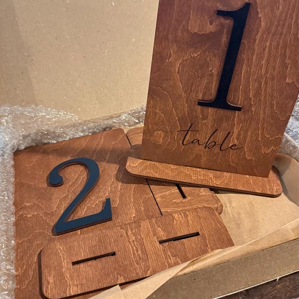 Wooden Wedding Table Number - Wedding Table Decor, Rustic Country ...