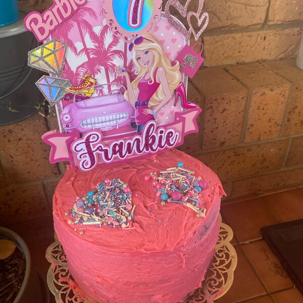 Barbie Cake Topper / Barbie / Barbie Party / Barbie / Kids Birthday ...