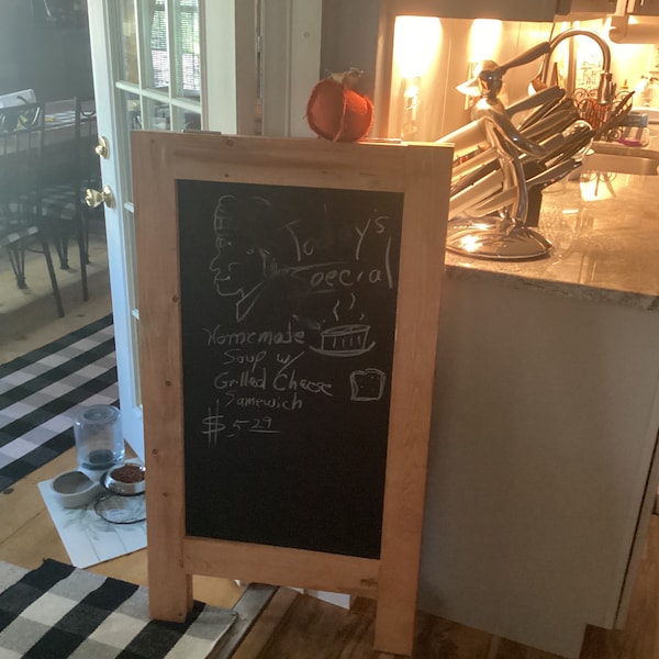 Rustic Chalkboard, Extra Large Kitchen Chalk Board. Custom Made, You ...