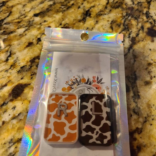 Cow X-ray Markers - Cow Print Xray Markers With Initials - Animal Print ...