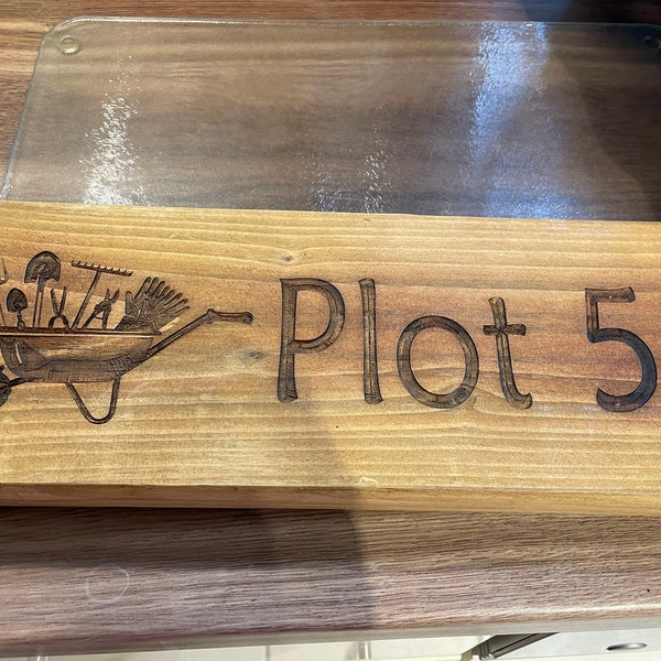 Personalised Wooden Garden Signs Plaque Allotment Shed Street Sign ...