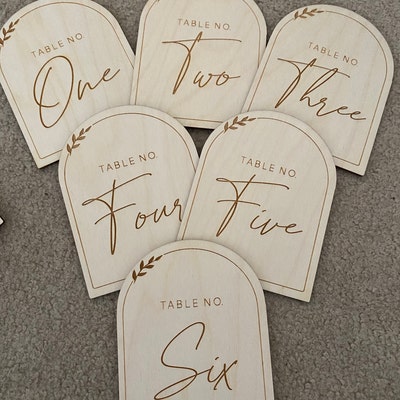 Arched Table Numbers Boho Table Numbers Boho Wedding Decor Table ...