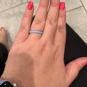 Glitter Silicone Rings Stackable Water Proof Wedding Eco | Etsy