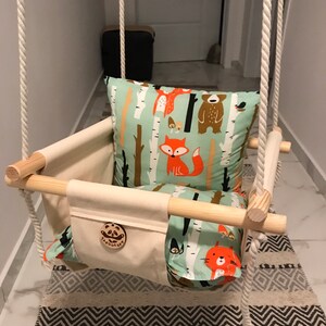 Fox Play Mat From Natural Cotton, Rug for Nursery, Forest Nursery Decor ...