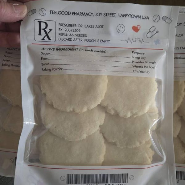 Printable Rx Label for Cookie "prescription" Jar - 3" X 4" Cookie Rx ...