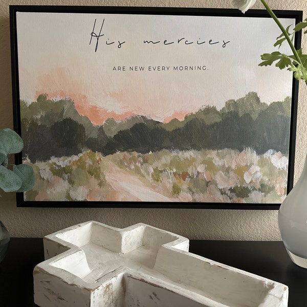 SCRIPTURE LANDSCAPE Christian Wall Art Digital Psalm 130 5 Scripture ...