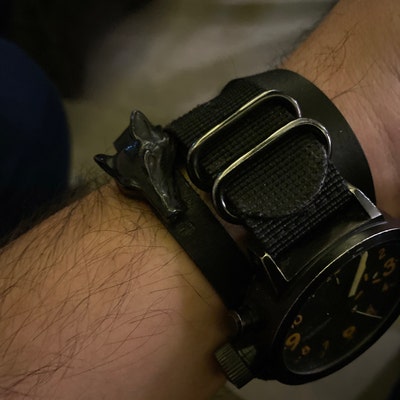 Leather Wrap Around Thumb Cuff Wrist Brace Bracelet - Etsy